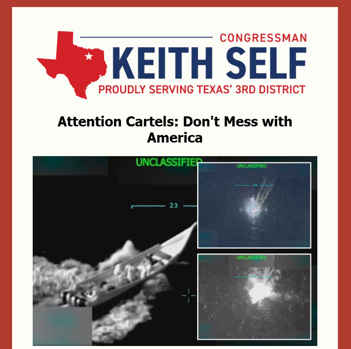 Commentary: Keith Self Highlights Cartel Strike in Newsletter - TX 3rd ...